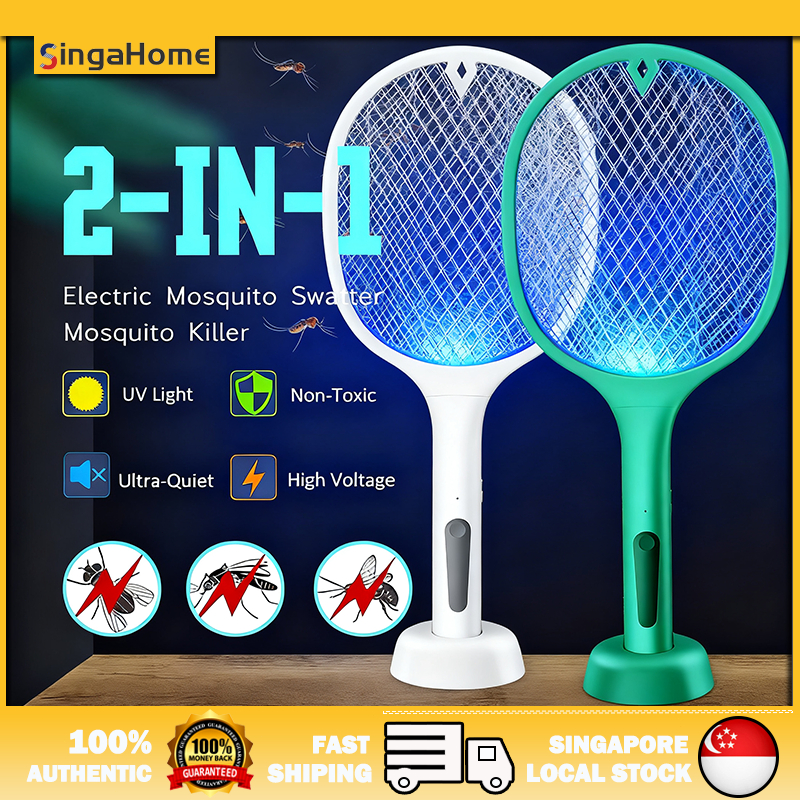 2-in-1 Electric Mosquito Racket/USB Rechargeable Electric Mosquito ...