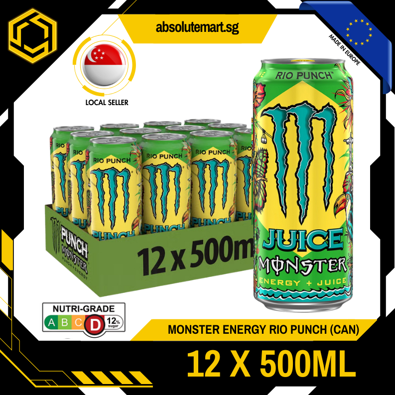 MONSTER RIO PUNCH 500ML X 12 (CAN) | Shopee Singapore