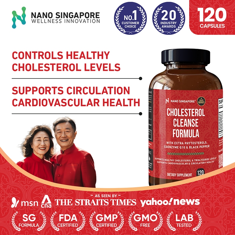 Nano Singapore Cholesterol Cleanse Formula with COQ10 & Black Pepper ...