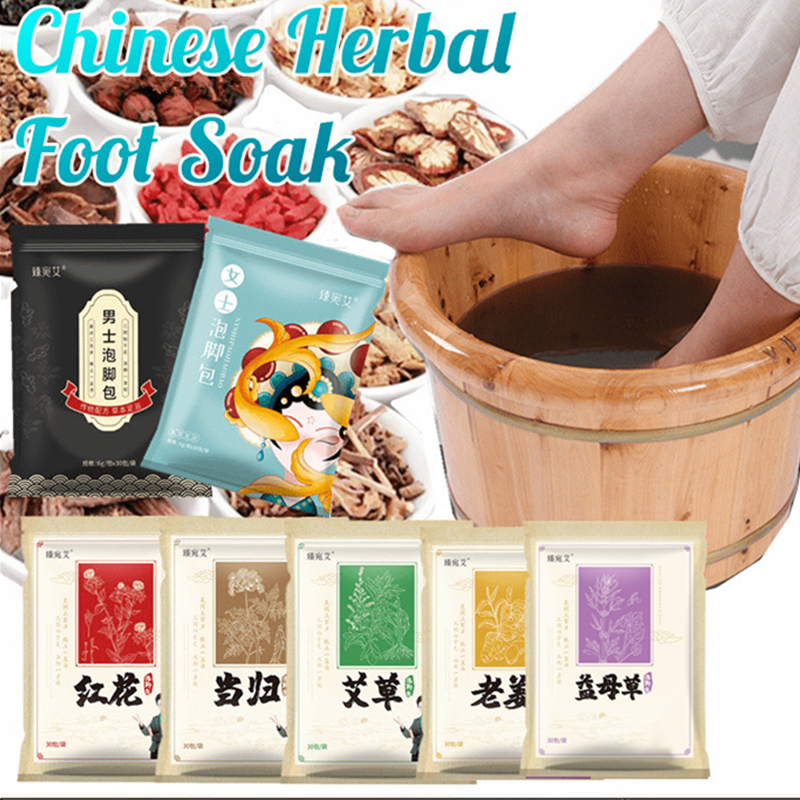 SG Chinese Herbal Foot Soak 30 Packets / Bag | Foot Spa Therapy for ...