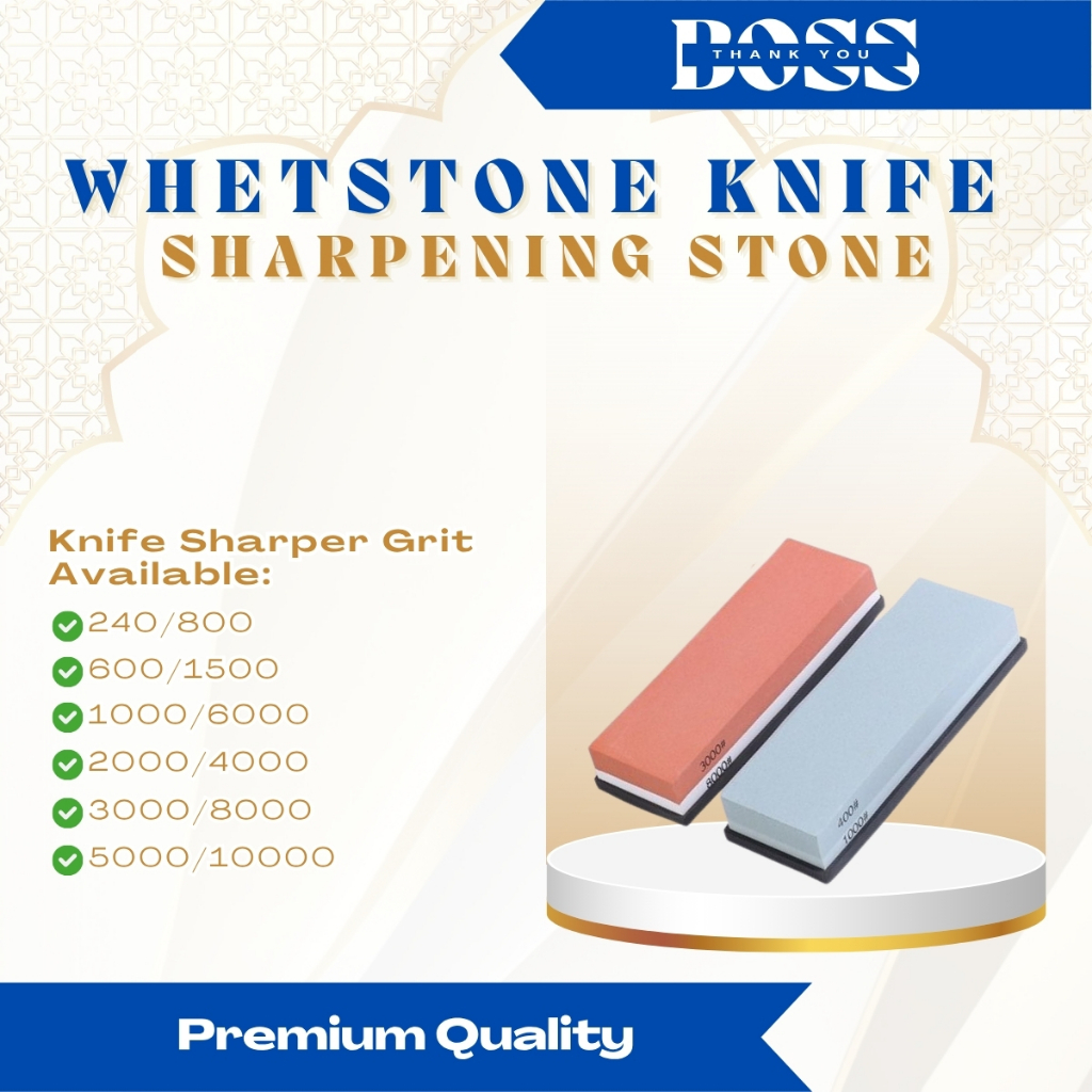 Double-Sided Whetstone Knife Sharpening Stone Kitchen Knife Sharpener ...