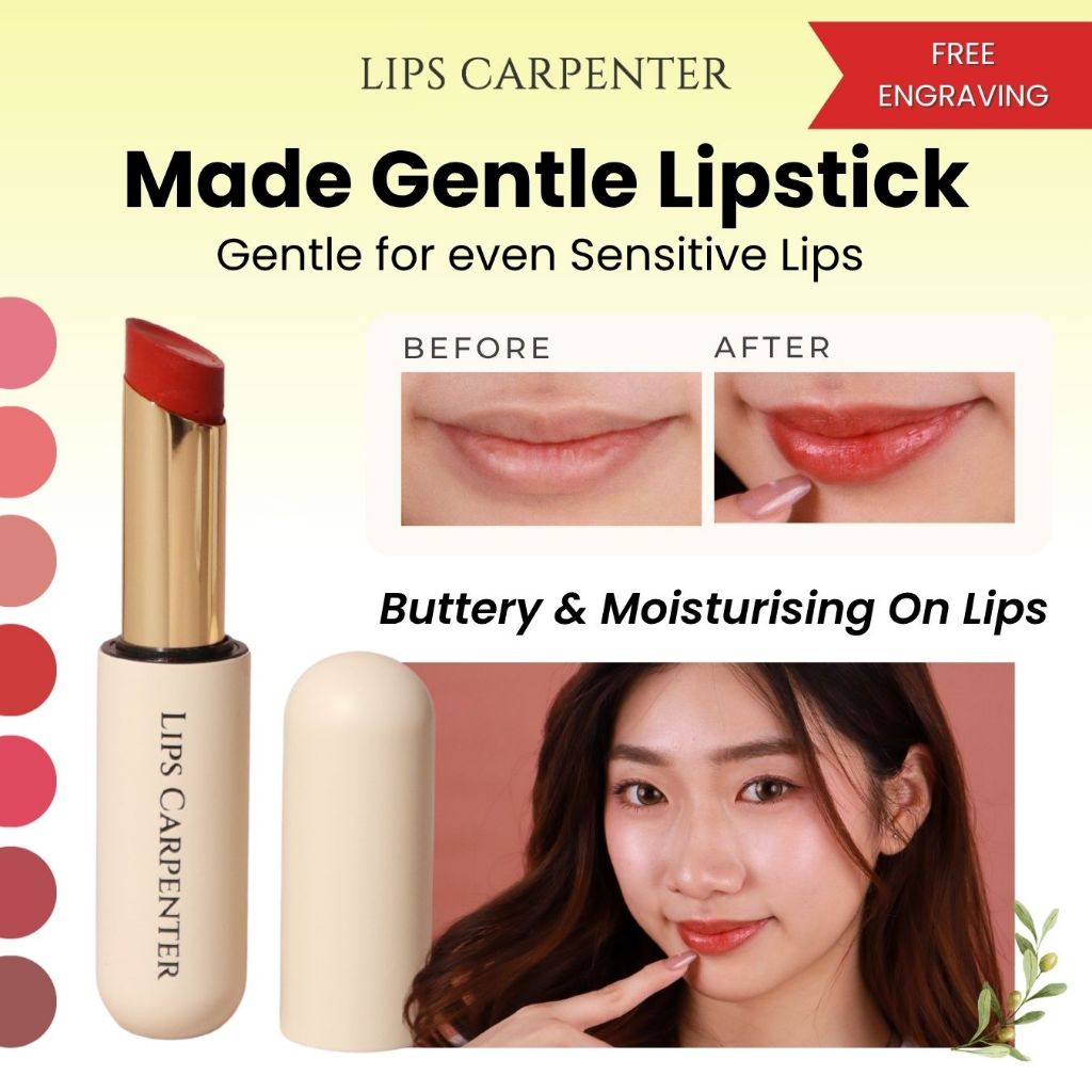 Lips Carpenter [FREE Engraving] Made Gentle Lipstick - Elegant ...