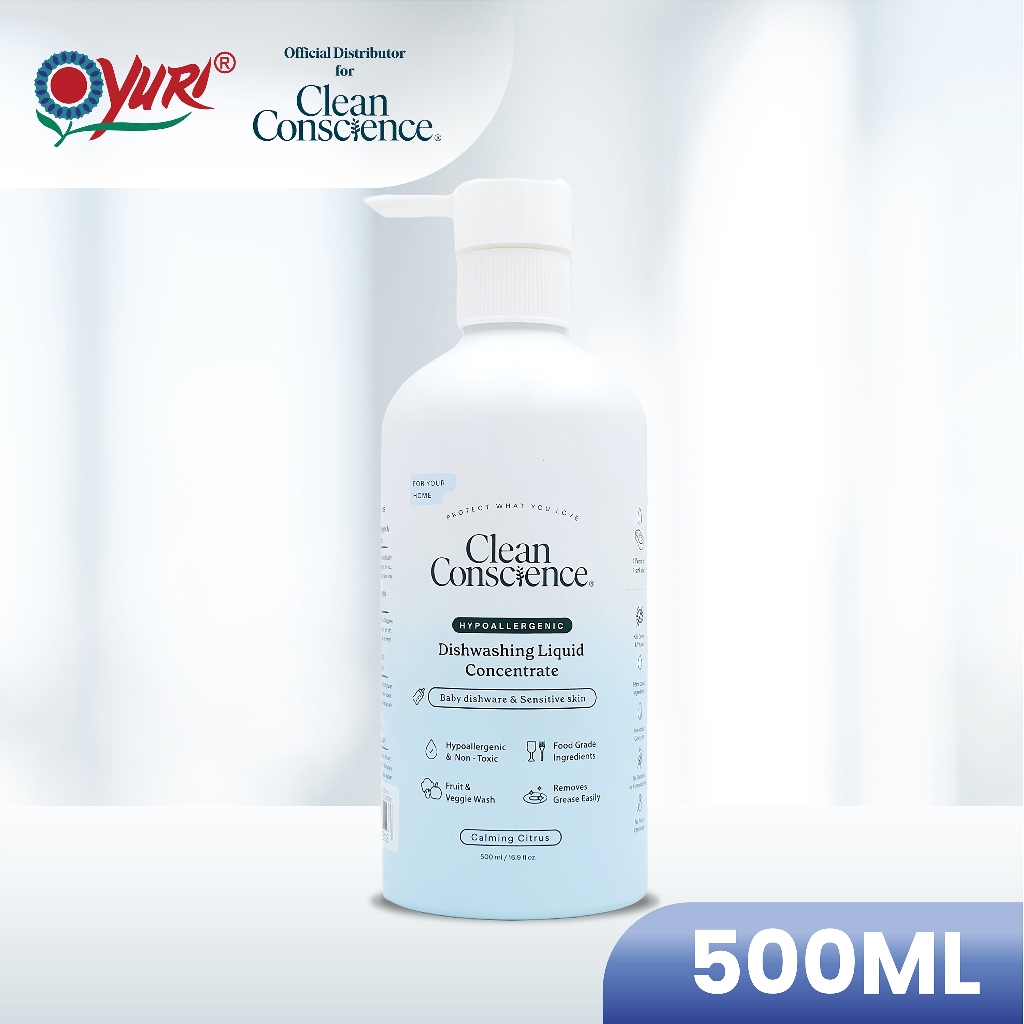 Clean Conscience Dishwashing Liquid Detergent 500ml – Hypoallergenic ...