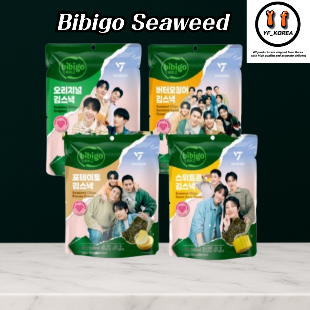 Bibigo Seaweed Chips Snack 40g 4 Flavors Korean Crispy Seaweed Snack ...