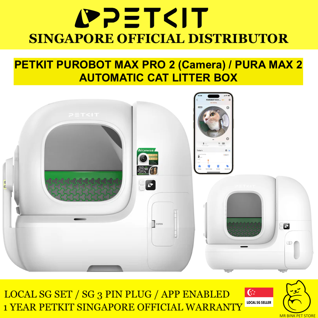 (Same Day Delivery) PETKIT PUROBOT MAX PRO 2 (Camera) / PURA MAX 2 Self ...