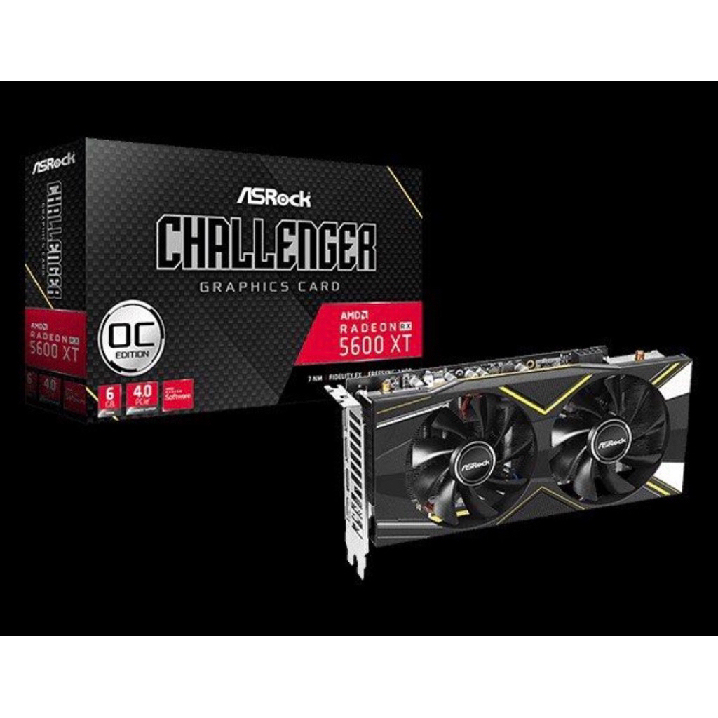 AMD Radeon RX 5600 XT Challenger D 6G OC Graphics Card – 6GB GDDR6 ...