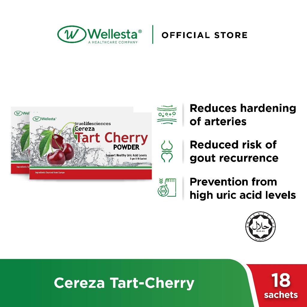 [Bundle of 2] Truelifesciences Tart Cherry Powder 18's | Gout Relief ...