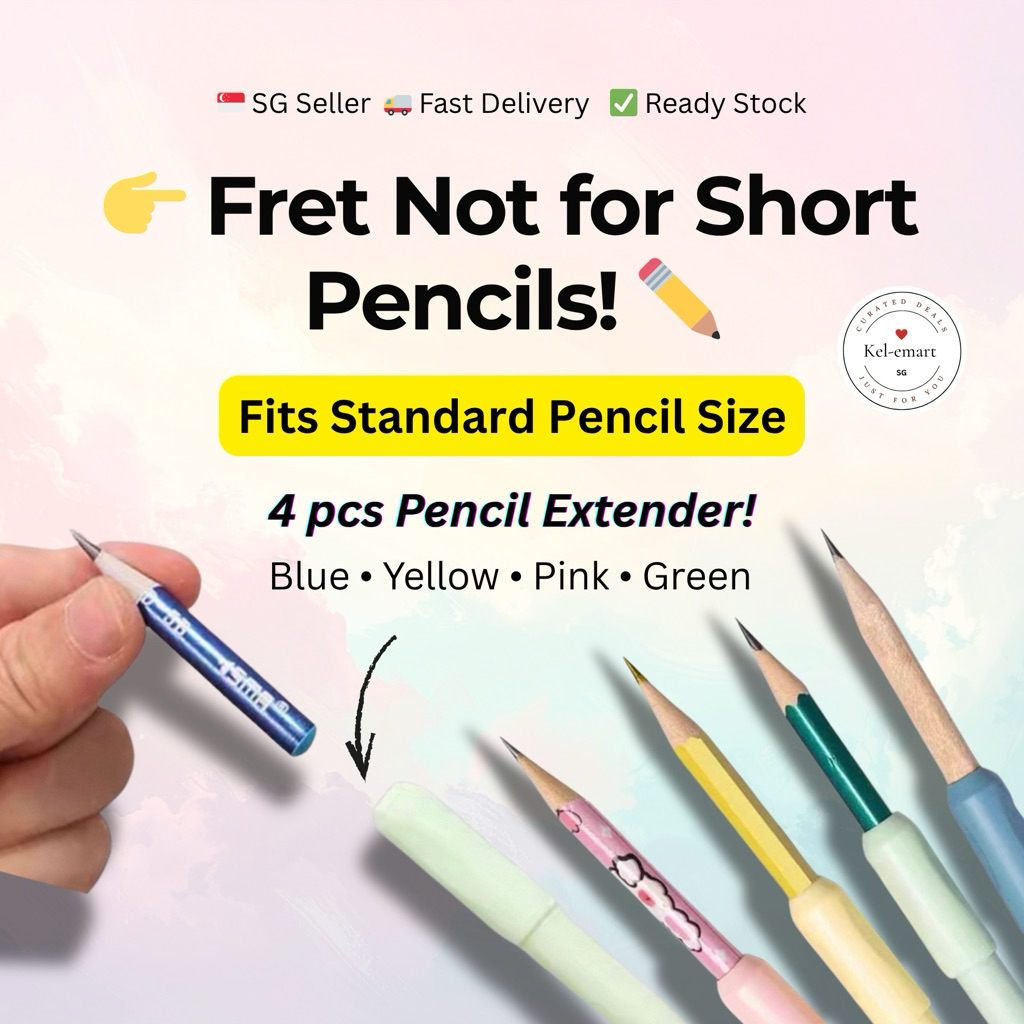 ️ Pencil Extender Holder | Fits Standard Pencils | Extend Short Pencil ...