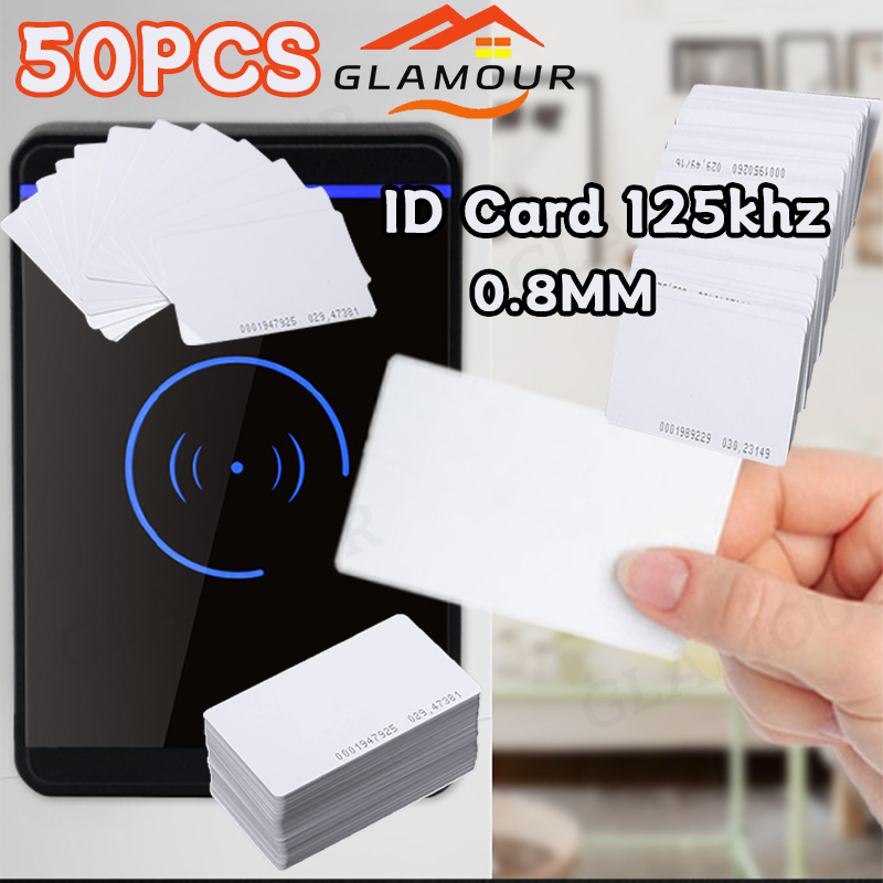 [SG] 50PCS ID Card 125khz Access Control Blank Card Electromagnetic ...