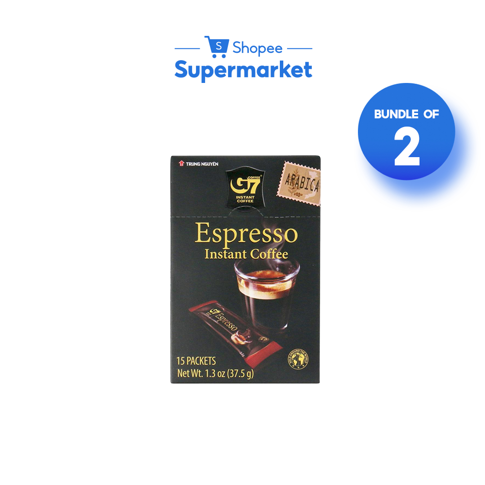 [Bundle of 2] Trung Nguyen G7 Espresso Instant Coffee (15s) | Shopee ...