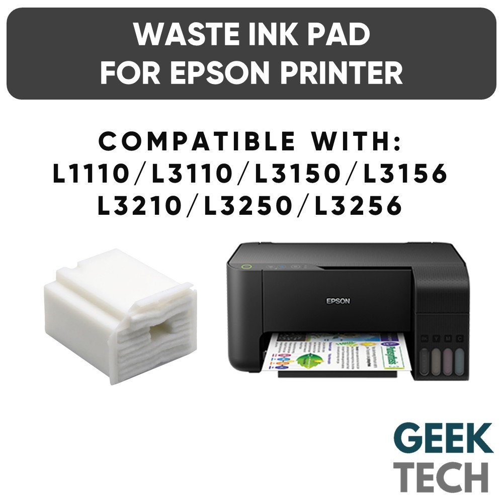 Waste Ink Pad Replacement for Epson EcoTank Printer L1110/L3100/L3110 ...