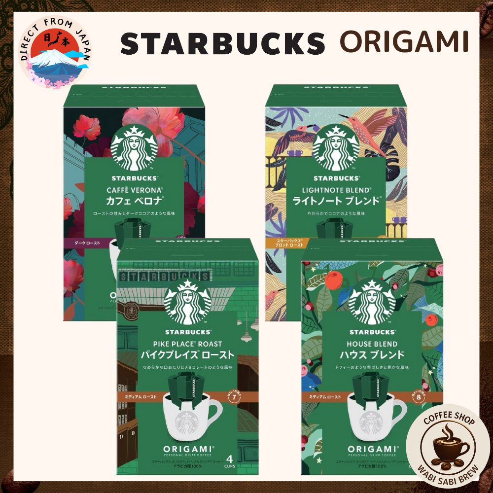 Starbucks Origami Drip Coffee Variety Pack – 4 Bags, Assorted Roasts ...