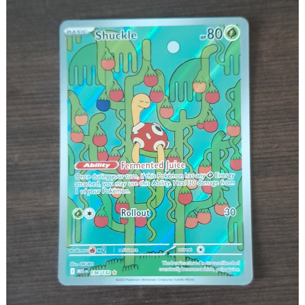 Pokemon TCG: Shuckle - 136/132 - Illustration Rare - Mega Evolution ...