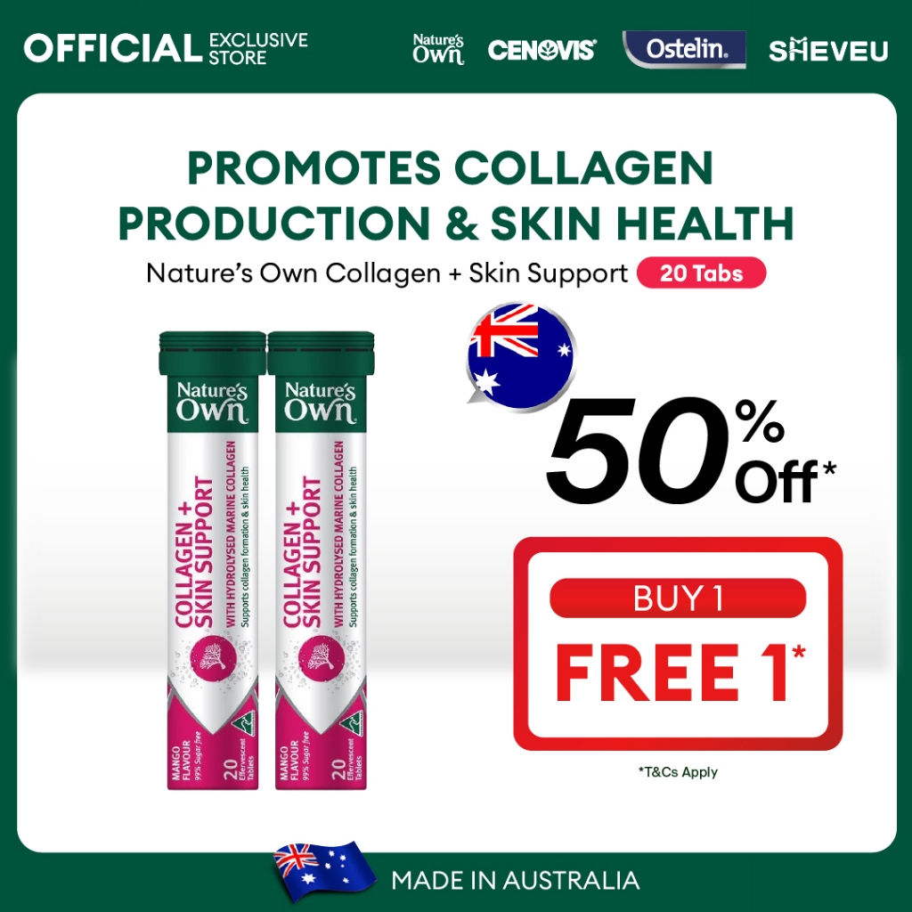 Nature’s Own Collagen + Skin Support (20 Tablets ) - Promotes Collagen ...
