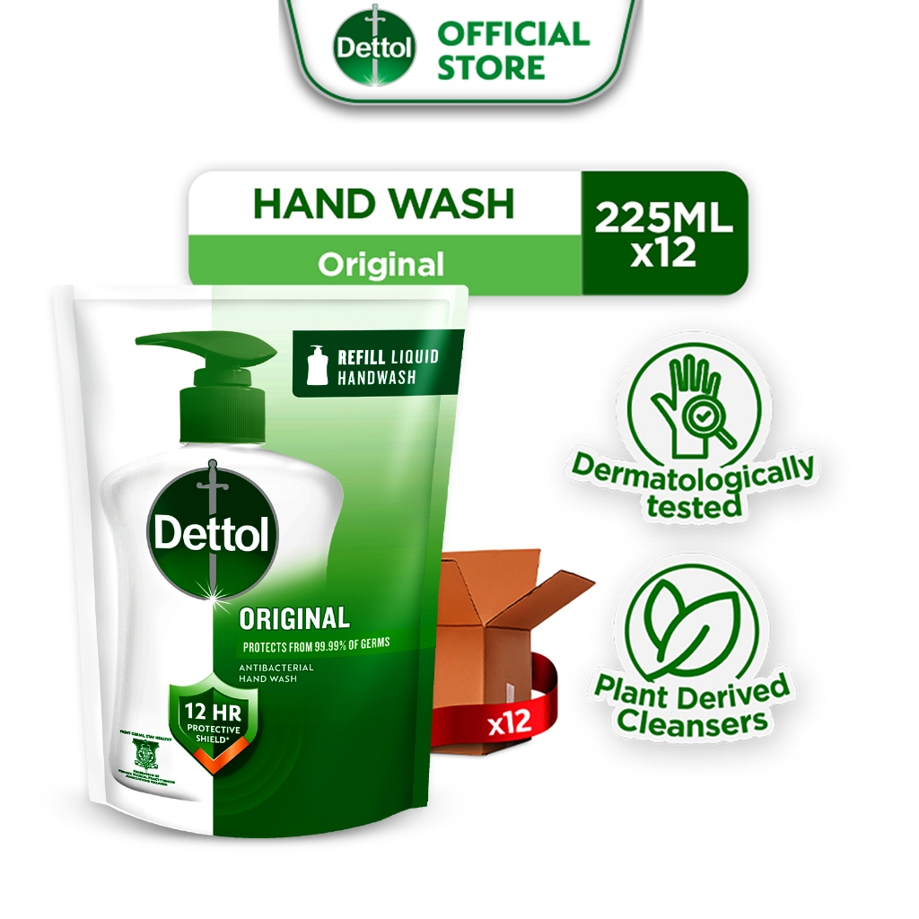 [Bundle of 12] Dettol Original Hand Wash Refills (225ml) | Shopee Singapore