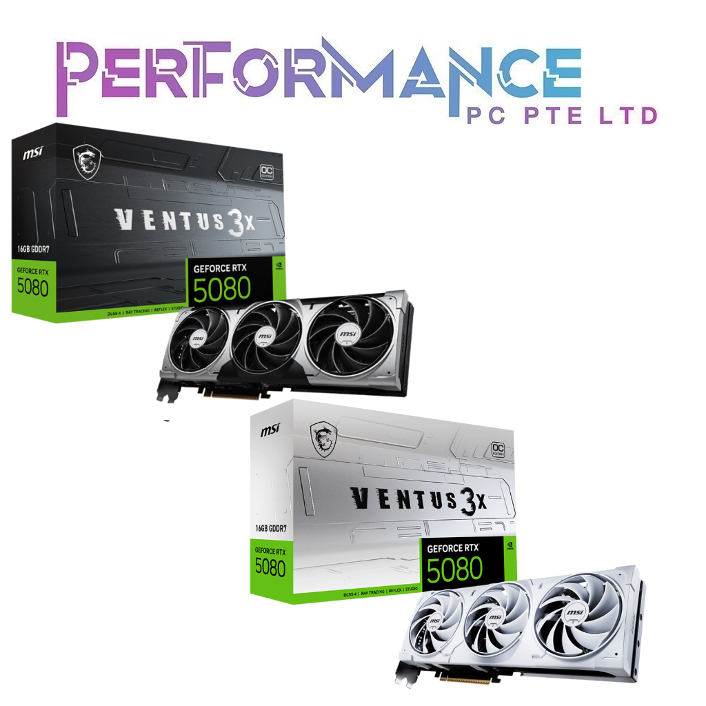 MSI GeForce RTX 5080 16GB VENTUS 3X OC PLUS GRAPHICS CARD (3 YEARS ...