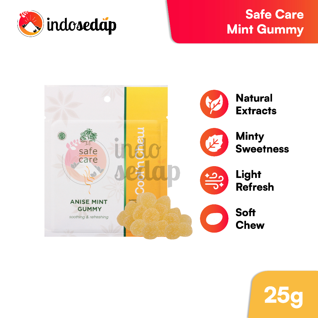IndoSedap SafeCare Anise Mint Gummy | Authentic Original Indonesian ...