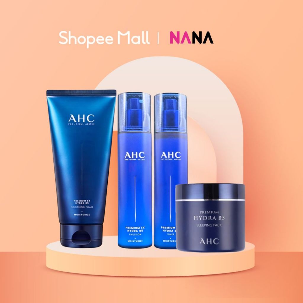 Shopee x AHC Brand Box - AHC Premium Hydra B5 Set: Toner + Emulsion ...
