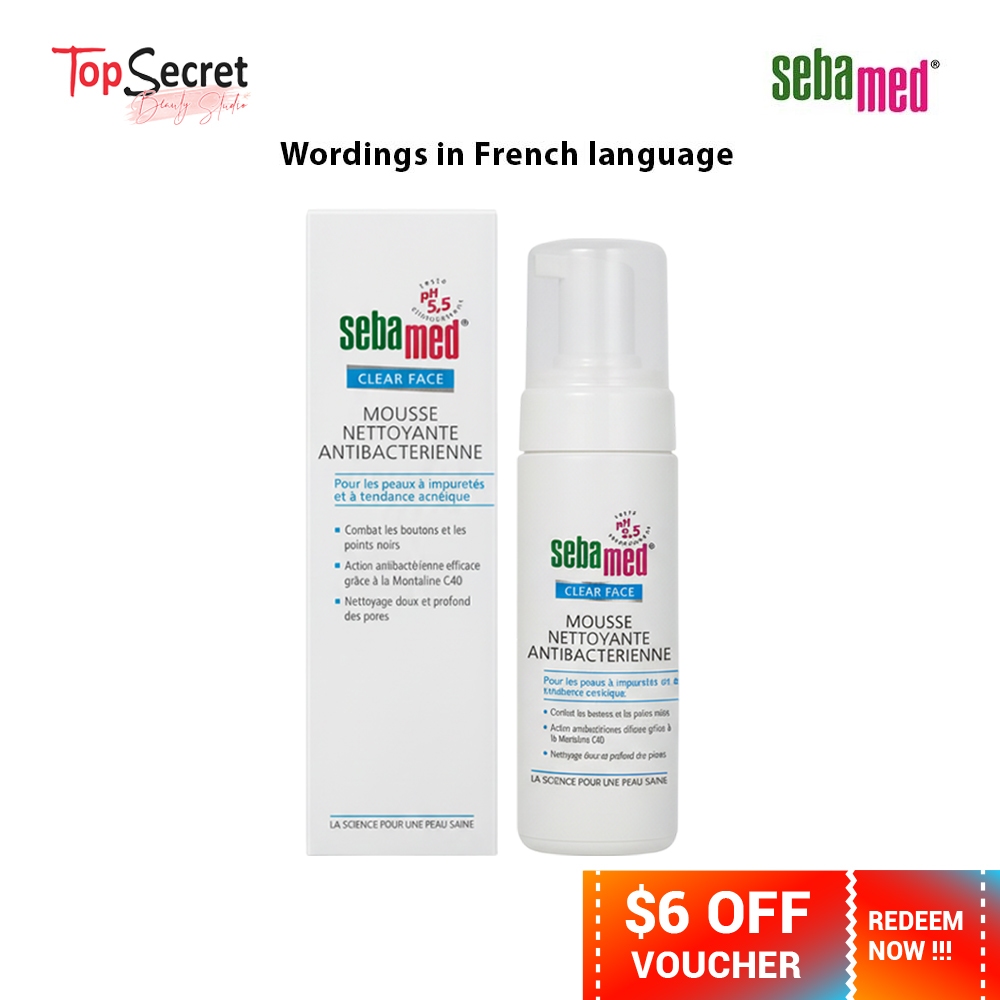 Wholesale! Sebamed Clear Face Anti Bacterial Cleansing Foam 150ml (For ...
