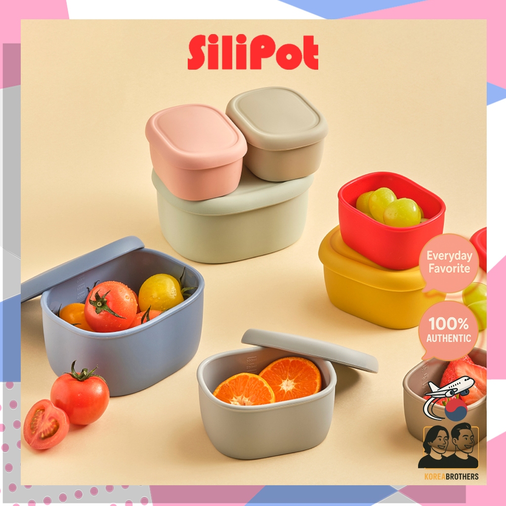 Silipot Korea / Platinum Silicone Modular Airtight Container / 3 Sizes ...