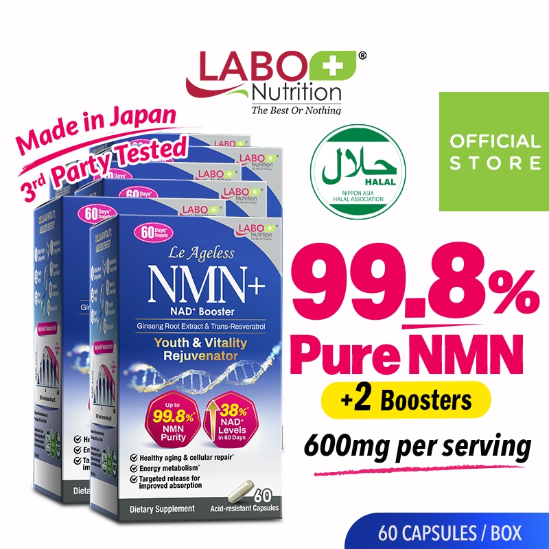 [6 Box] LABO Nutrition Le Ageless NMN 600mg NAD+ Booster for Anti Aging ...