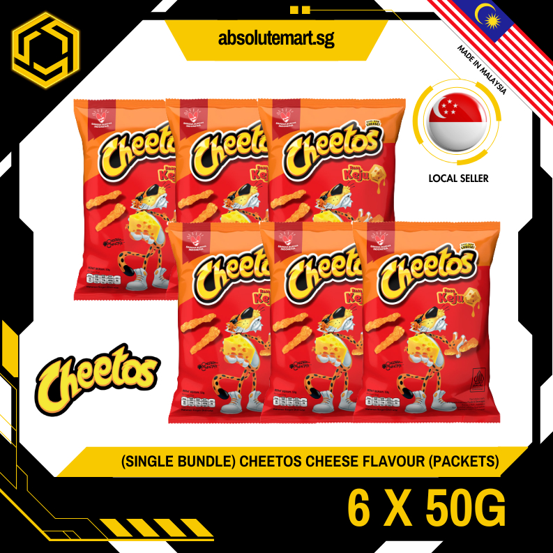 [SINGLE BUNDLE] CHEETOS Original Cheese Flavour 50G X 6 (PACKETS ...