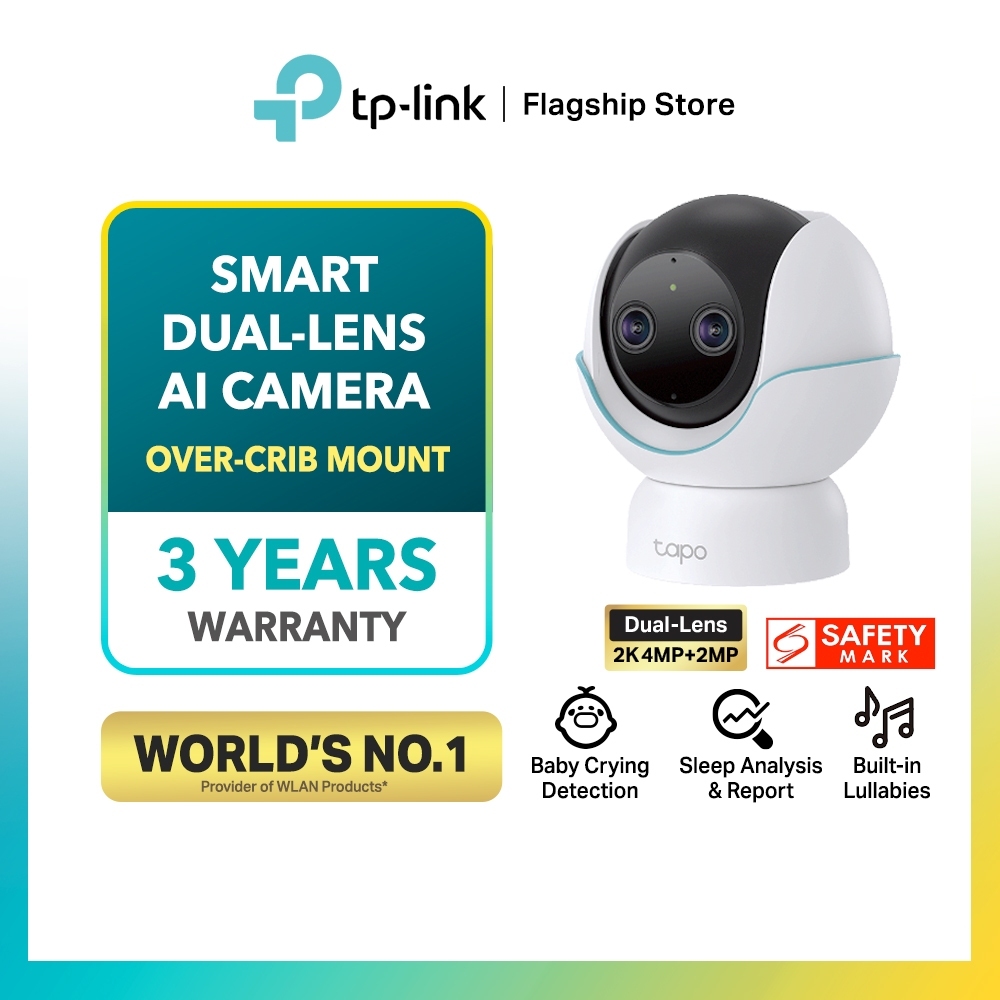 TP-Link 4K 8MP Ultra HD Baby Monitor AI Face Detection 360° Pan Tilt Night Vision Smart CCTV ...