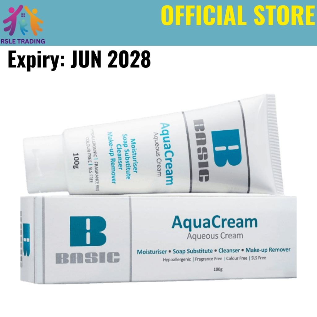 ICM (Aqueous Cream) Basic Aqua Cream 100ml Moisturiser Soap Substitute ...