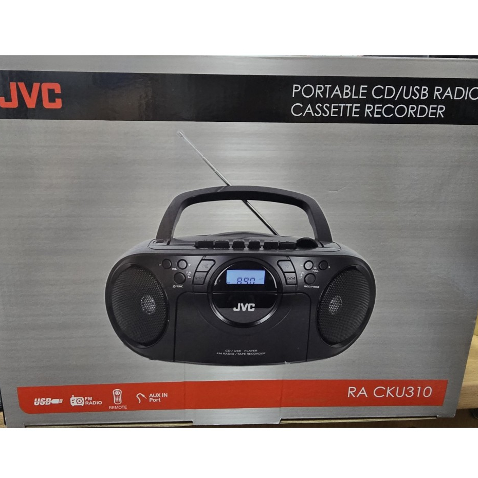JVC Portable CD USB Radio Cassette Recorder RA-CKU310 | Shopee Singapore