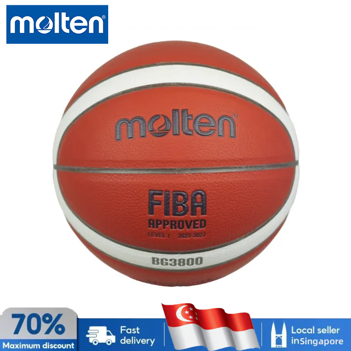 Molten BG3800 BG Series Basketball Size 7 with 12 panel / 2-tone Design ...