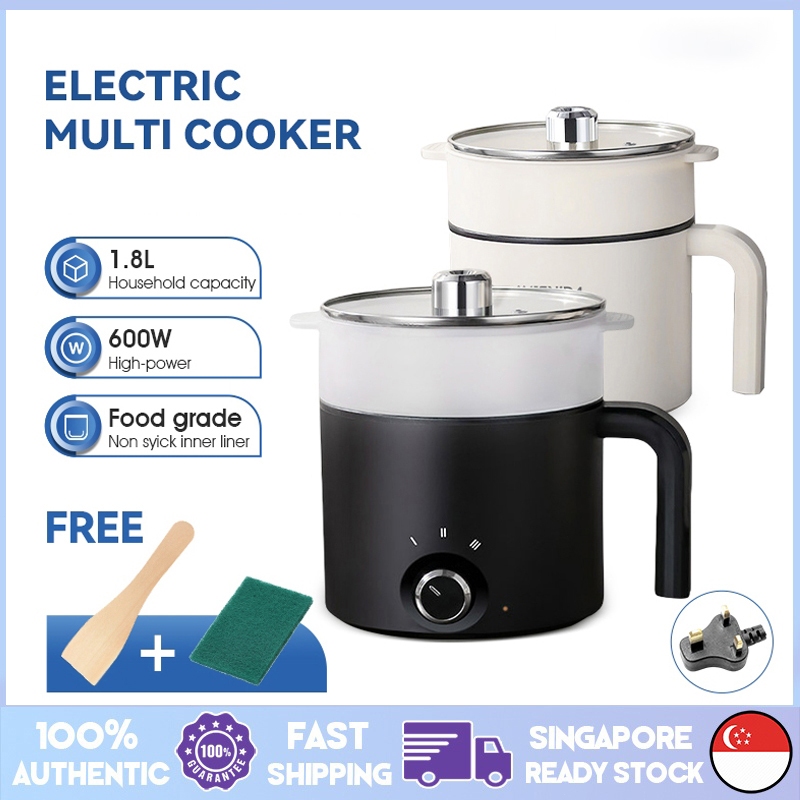 SG [In Stock] Electric Cooking Pot 1.8L Mini Multi-function 2 ...