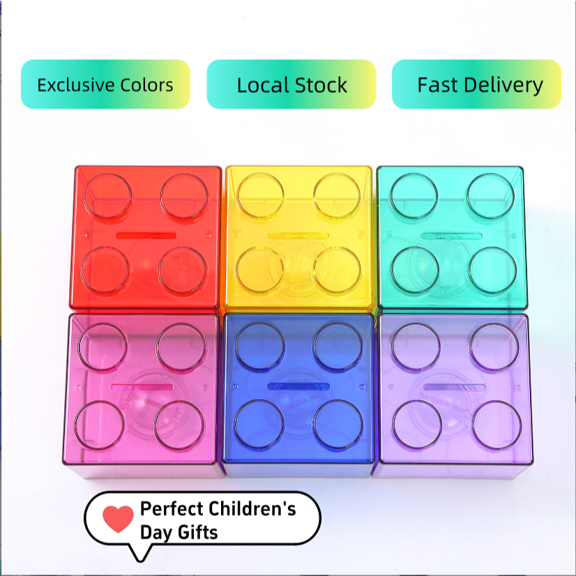 [SG Seller]LEGO Style Coin Bank Piggy Bank Saving Box • NEW Colors ...