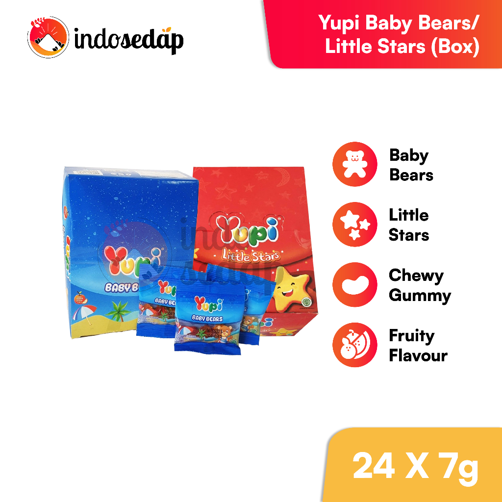 IndoSedap Yupi Gummy Baby bears / Little Stars Candles | Authentic ...