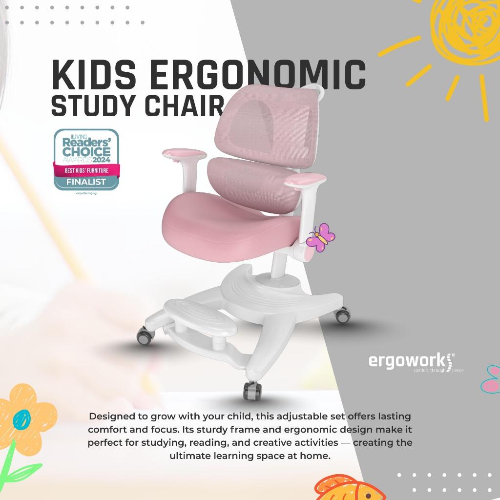 Impact x Ergoworks Kids Ergonomic Chair With Arm Rest, IM-YB1108 ...