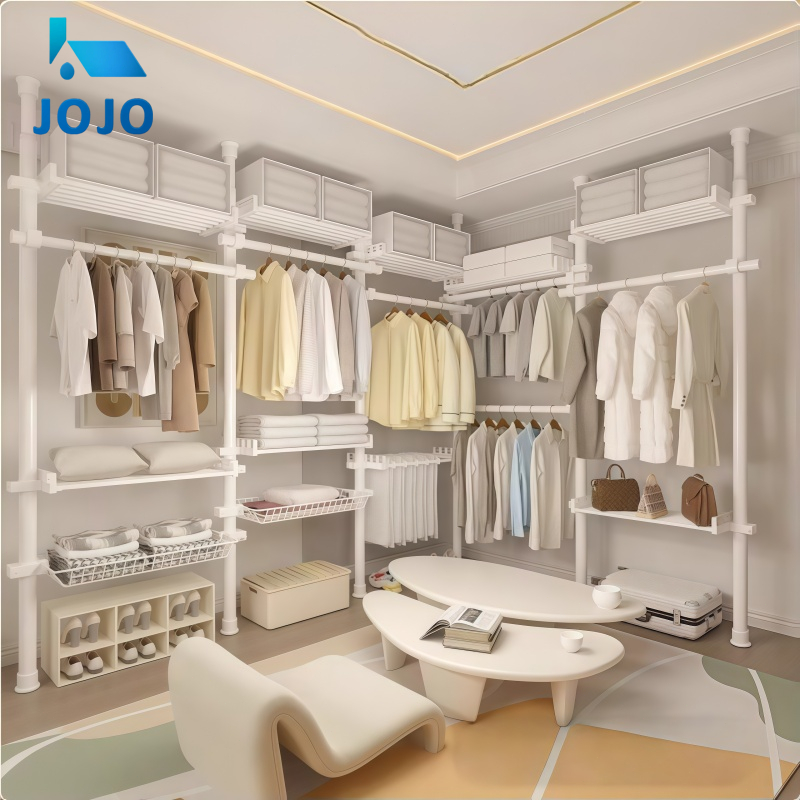 Clothes Hanging Rack Floor To Ceiling Adjustable Clothes Hanging Rack ...