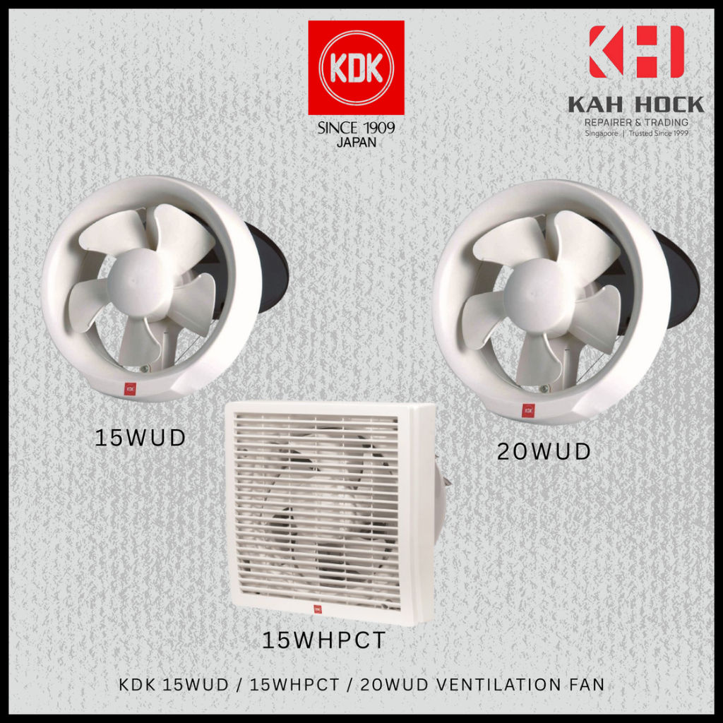 KDK 15WUD / 15WHPCT / 20WUD VENTILATION FAN + 1 YEAR WARRANTY | Shopee ...