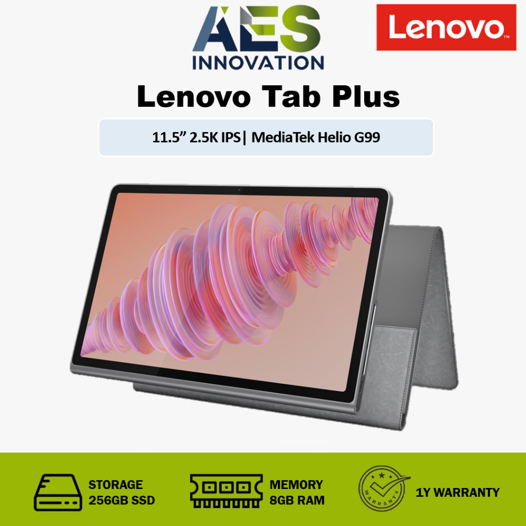 Lenovo Tab Plus + Sleeve | 11.5" 2K Display, MediaTek G99 Octa Core, 8x ...