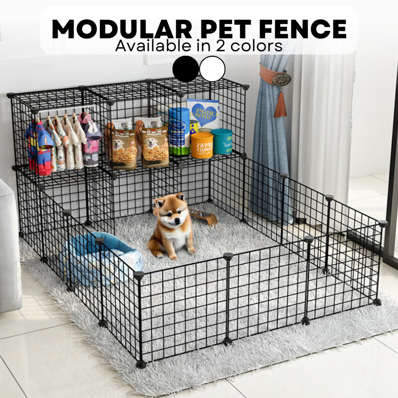 Modular Pet Cage Customizable Gate Animal Playpen Fence for Cat/ Dog ...