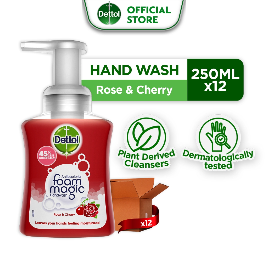 [Bundle of 12] Dettol Rose Cherry Hand Wash (250ml) | Shopee Singapore