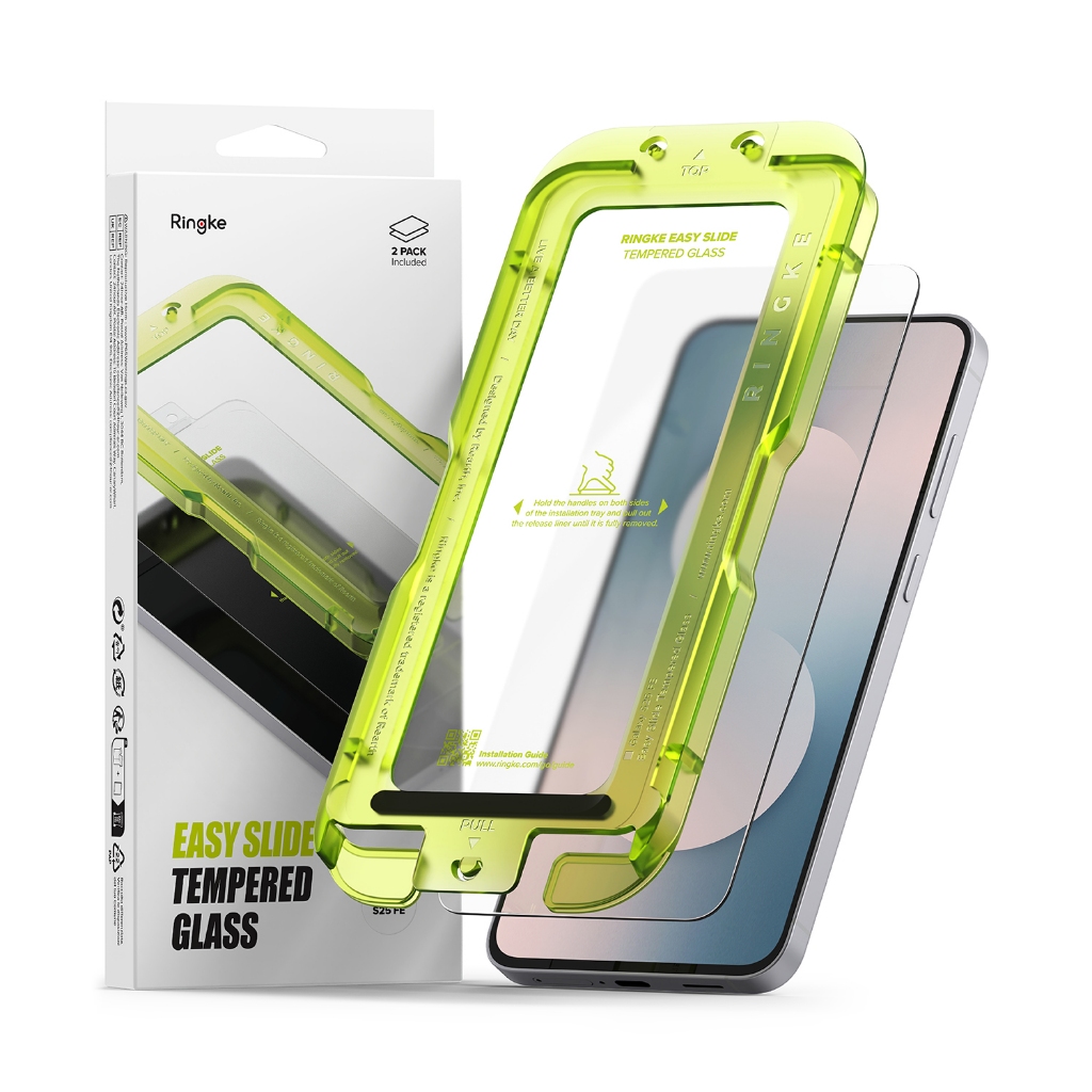 Ringke Easy Slide Glass for Galaxy S25 FE Tempered Glass Screen ...