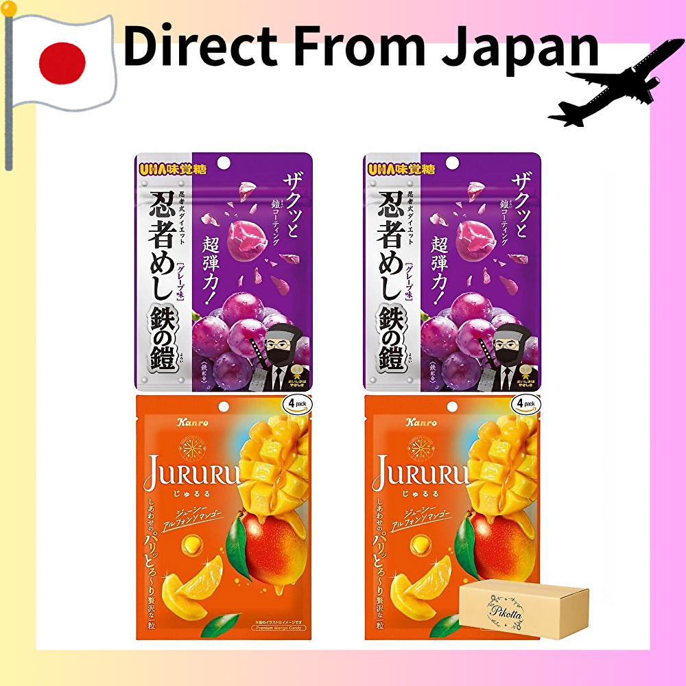 Gummy Texture Assortment Set: Ninja Meshi, Iron Armor, Grape & Jururu ...