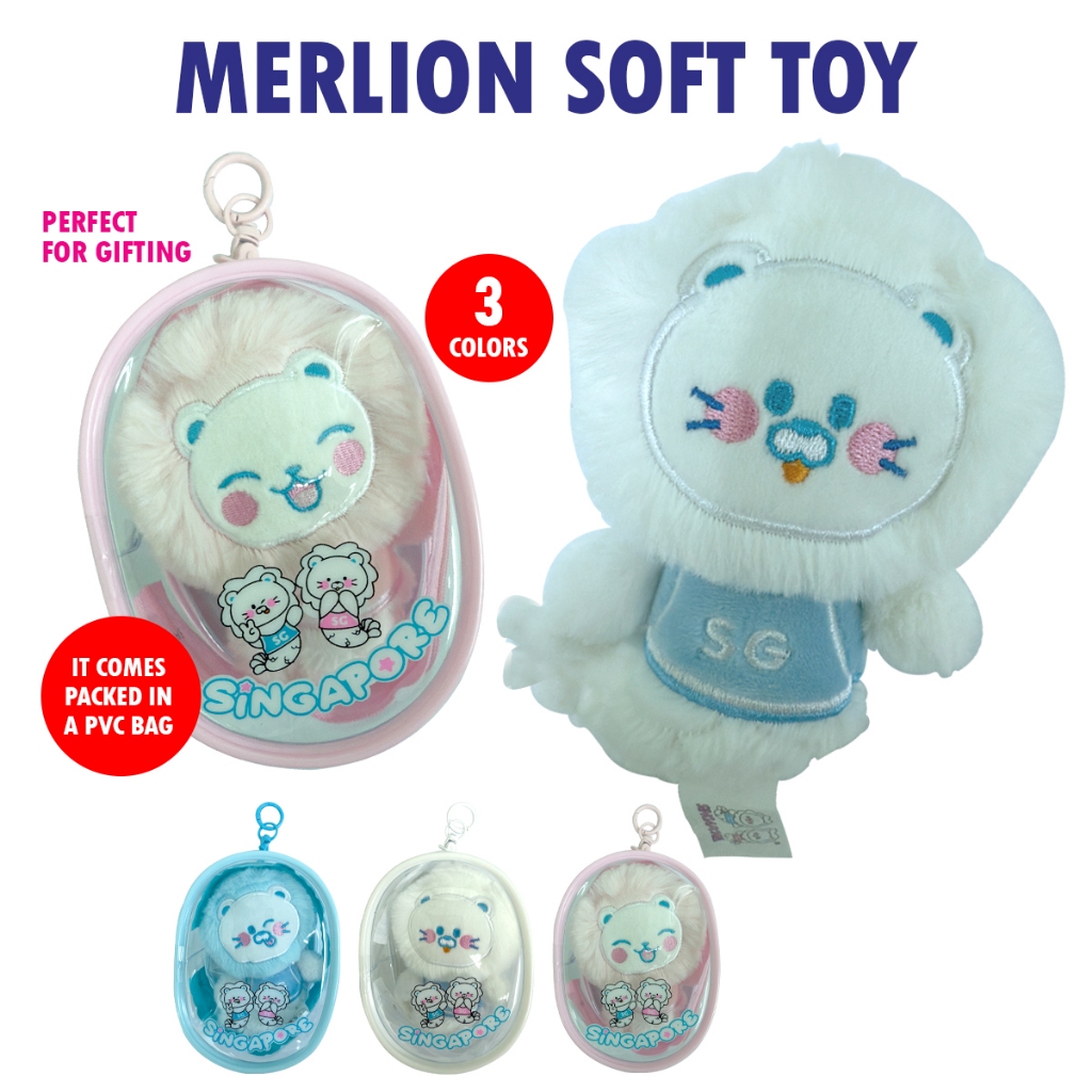 [SG Ready Stock]Merlion Soft Toy in PVC Bag*Singapore Souvenir | Shopee ...