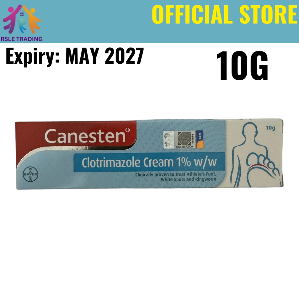 Canesten Cream 10G 1% Antifungal Cream against Ringworm White Spot ...