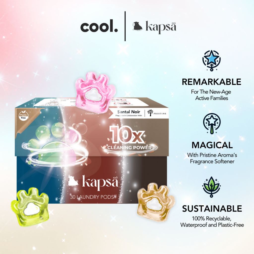 Kapsa 10-in-1 Laundry Capsule – with Himalayan Tea | Lush Freesia ...