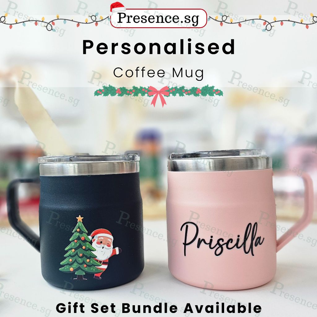 Personalized Christmas Coffee Mug Gift Set with Name Custom Xmas Gift ...