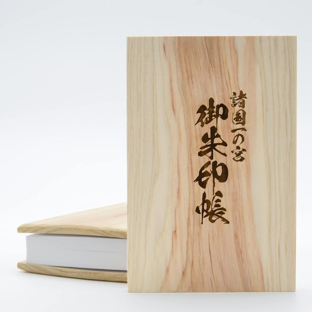 Natural wood goshuincho (stamp book) compatible with all 108 Ichinomiya ...