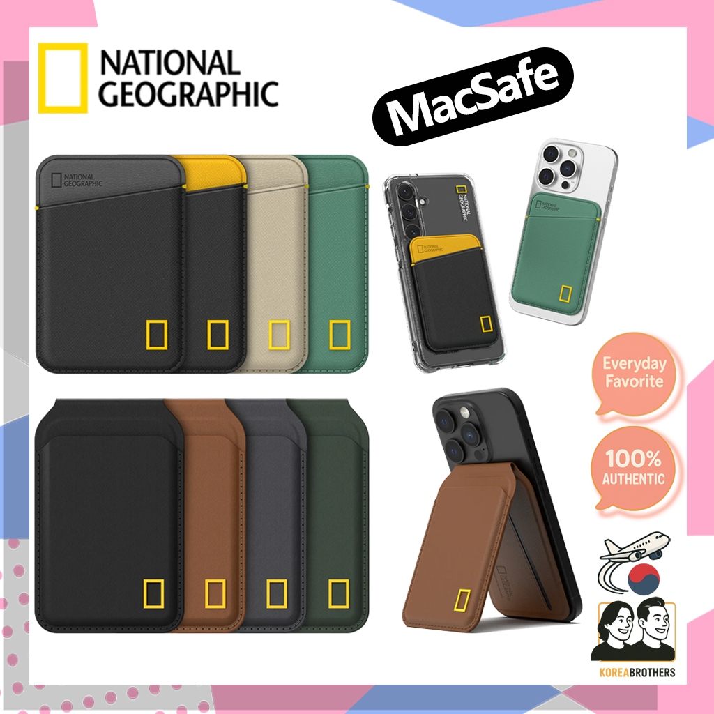 National Geographic / MagSafe Card Pocket & Card Wallet Stand | Shopee ...