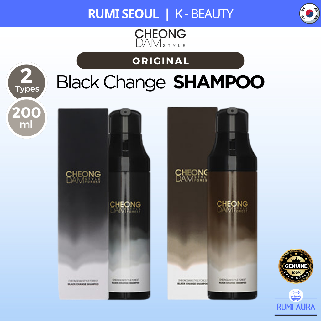 [CHEONGDAM STYLE] Forest Black Change Shampoo | 200ml | Dark Brown ...