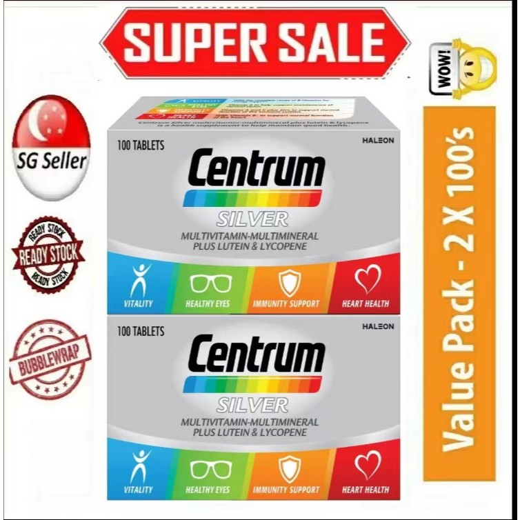 [Expiry Feb 2027] CENTRUM Silver Multivitamin Multimineral for 50 Years ...
