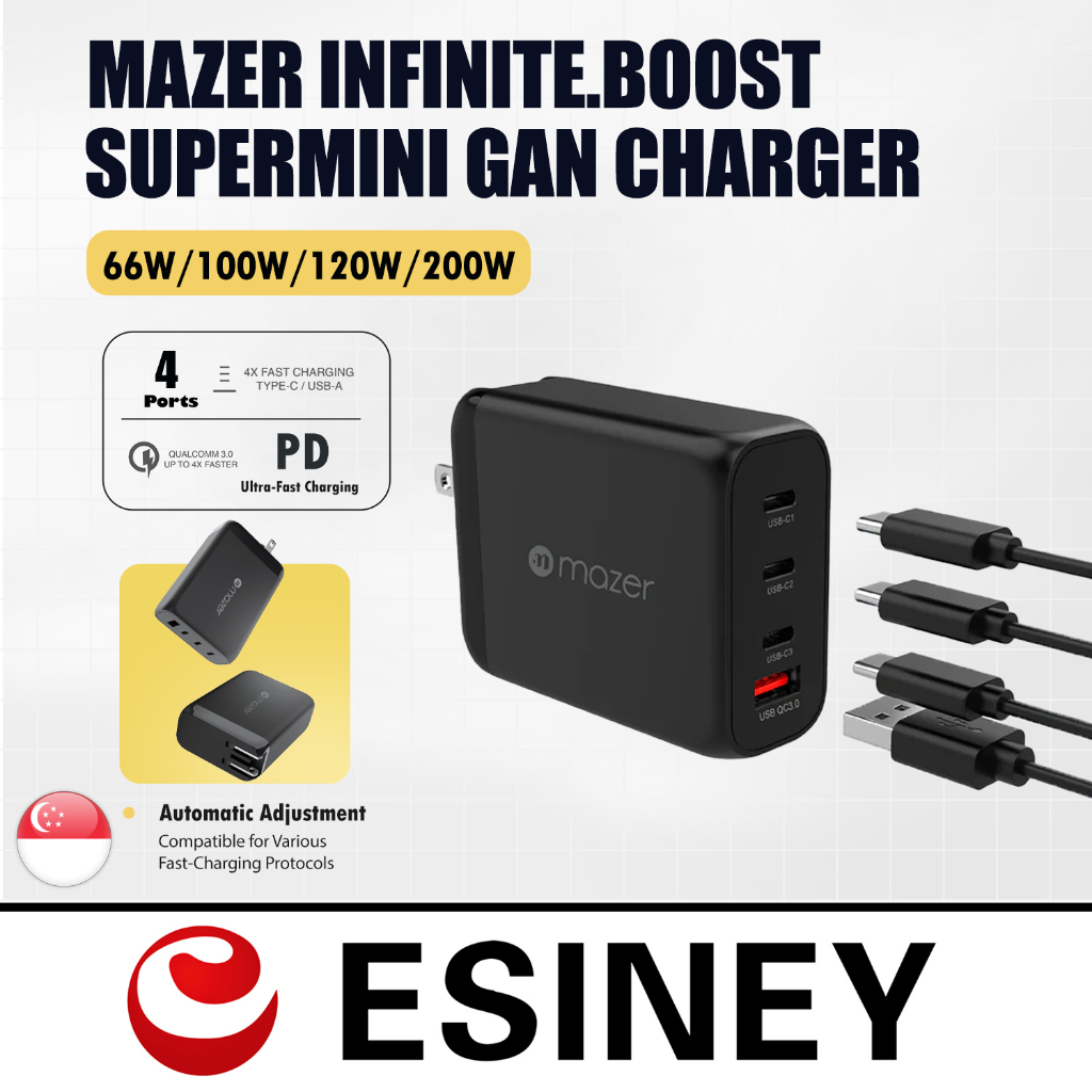 Mazer Multi Device Infinite.Boost SuperMINI & GaNPrestige V5 Wall ...